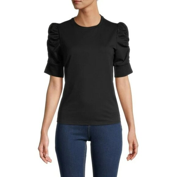 Walter Baker | Tops | 293 Walter Baker Skippy Puff Sleeve Top Black ...